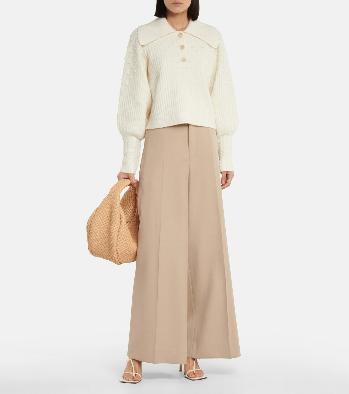 Simkhai - Jasmin ribbed and cable-knit sweater Simkhai