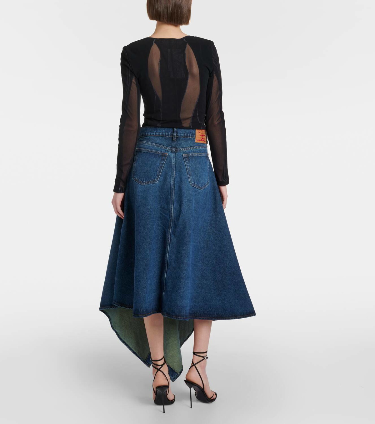 Y/Project Evergreen denim midi skirt Y/Project