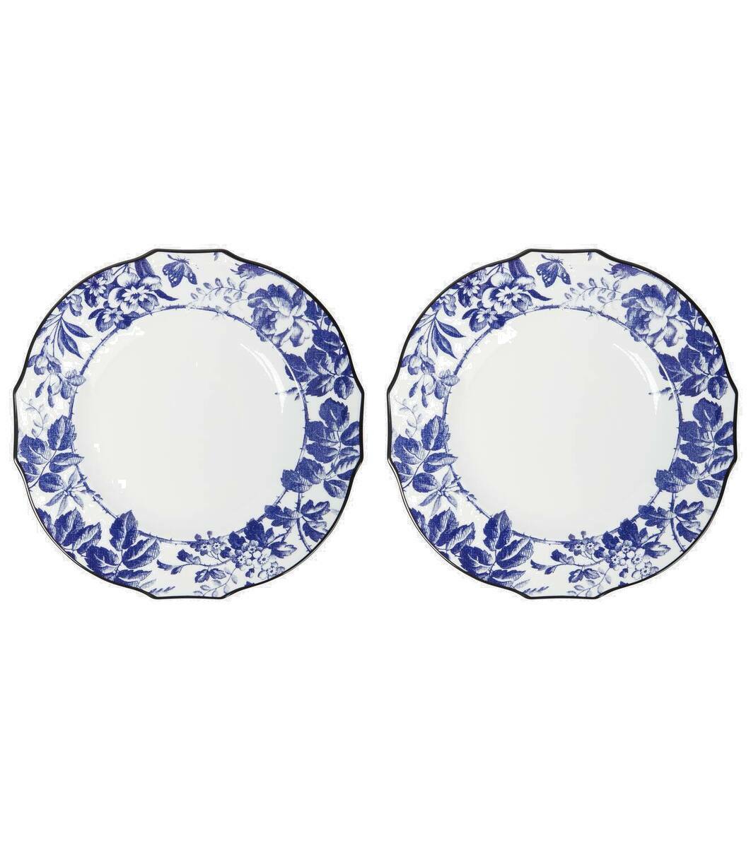 Gucci Herbarium set of 2 dinner plates Gucci