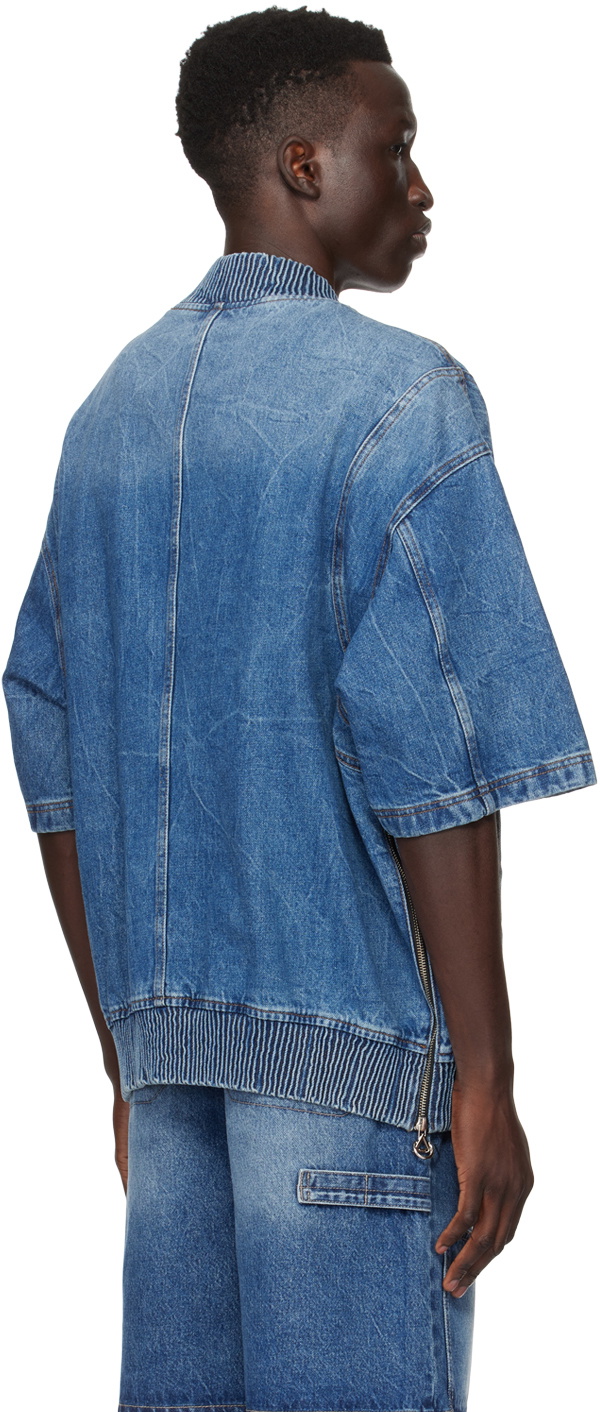 Solid Homme Blue Faded Denim Jacket Solid Homme