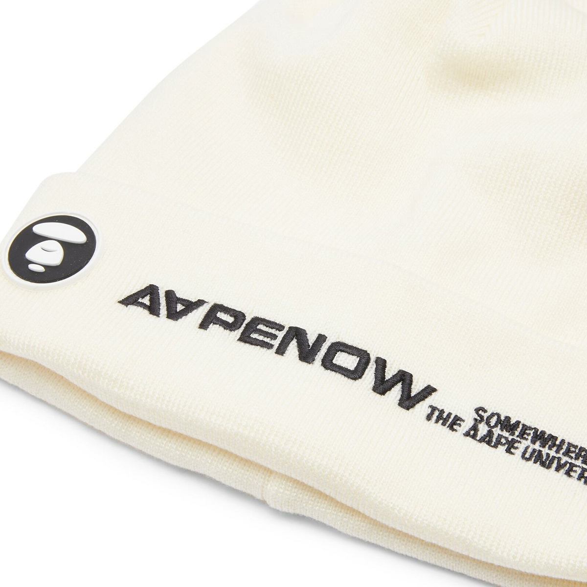 Men's Aape AAPE NOW BEANIE in Ivory AAPE by A Bathing Ape