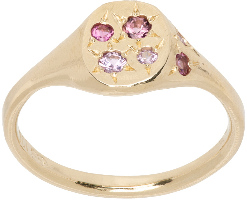 Seb Brown Gold Neapolitan Ring Seb Brown
