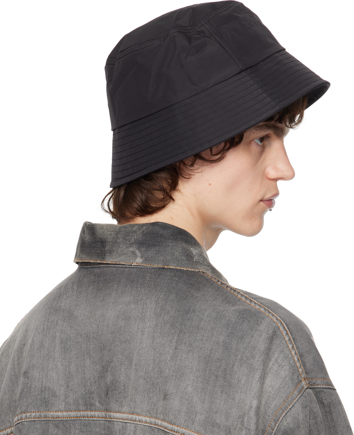 DAIWA PIER39 Black GORE-TEX WINDSTOPPER Tech Bucket Hat Daiwa Pier39