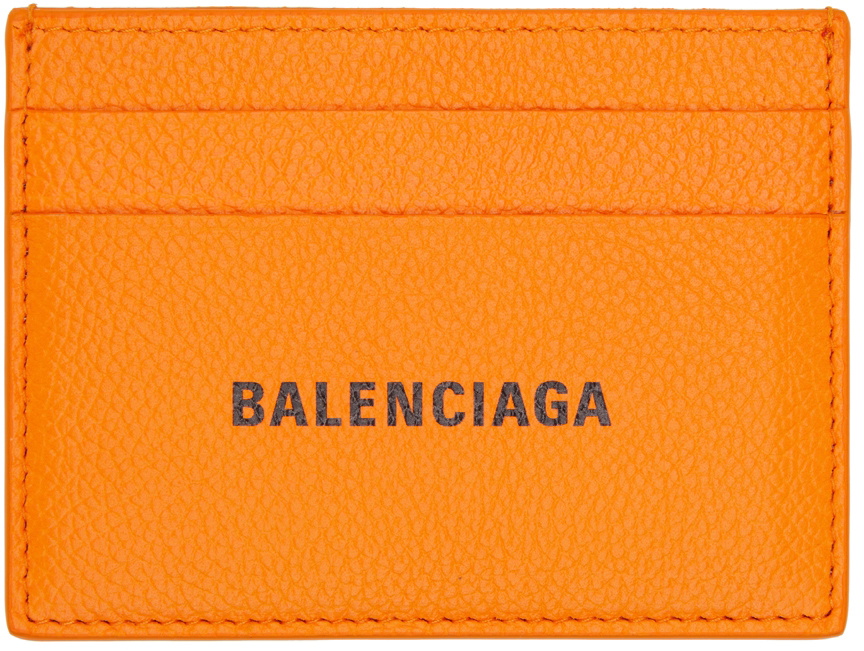 Balenciaga Orange Cash Card Holder Balenciaga