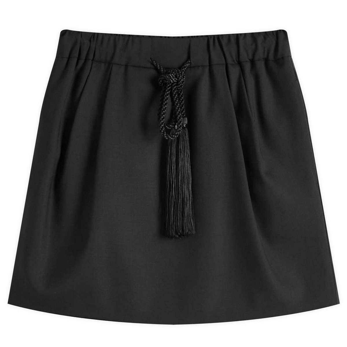 Max Mara Women's Tabarin Mini Skirt with Belt in Black Max Mara