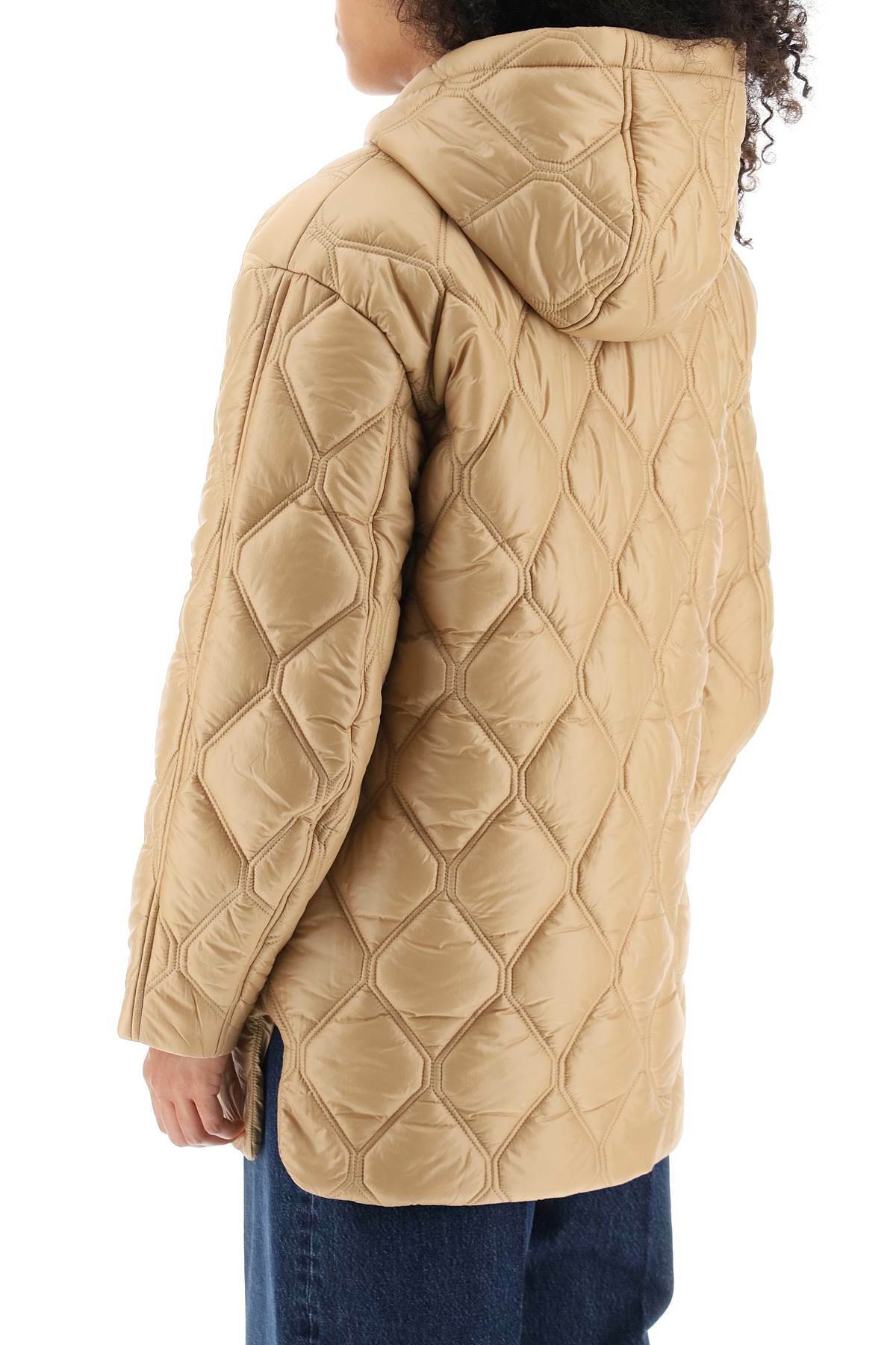 Ganni Hooded Quilted Jacket GANNI