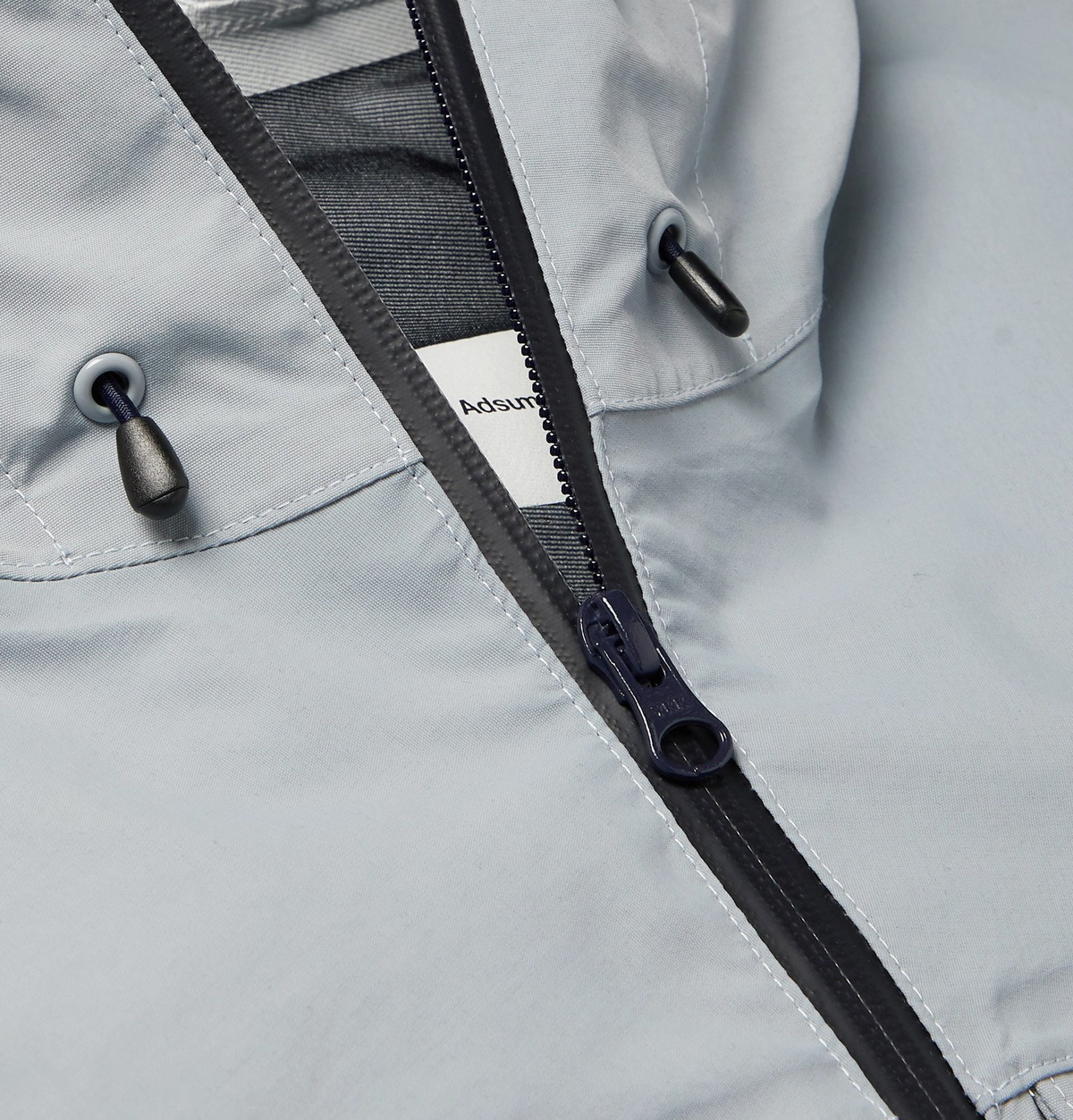 Adsum - Marsu Logo-Embroidered Shell Hooded Jacket - Blue Adsum