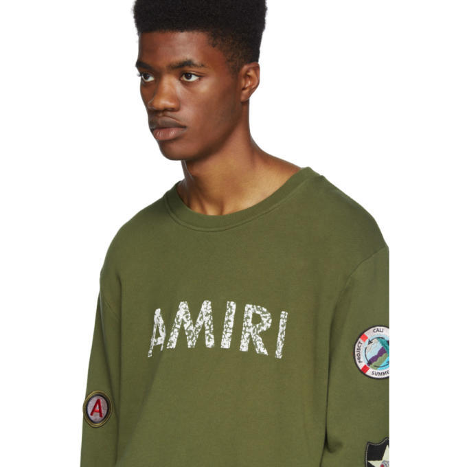 Amiri Green Amiri Patch Sweatshirt Amiri