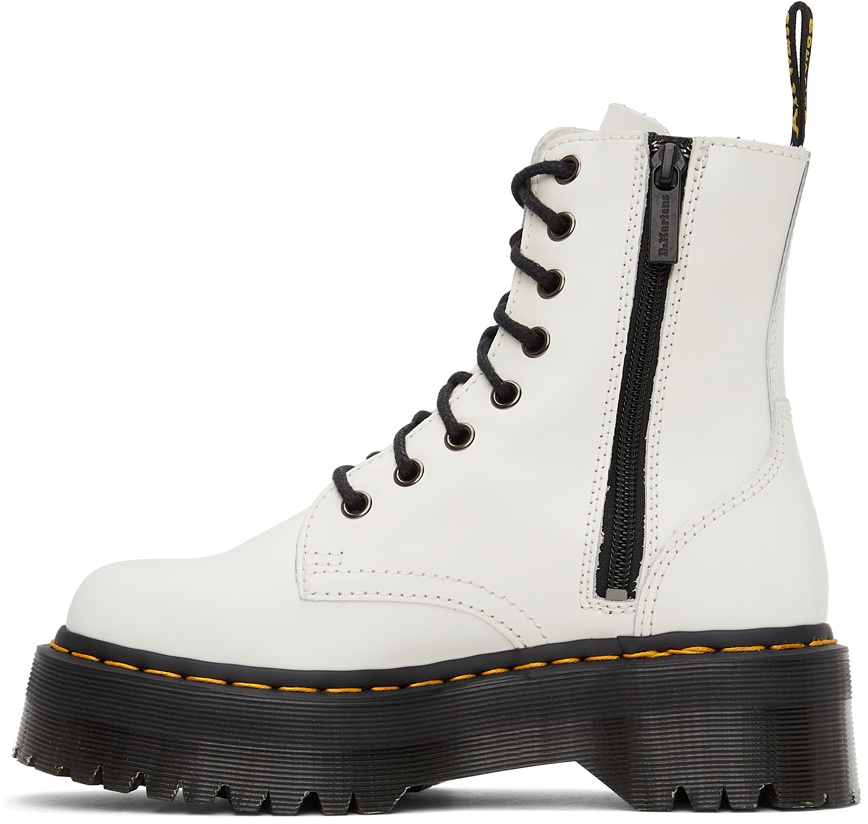 Dr. Martens White Jadon Platform Boots Dr. Martens