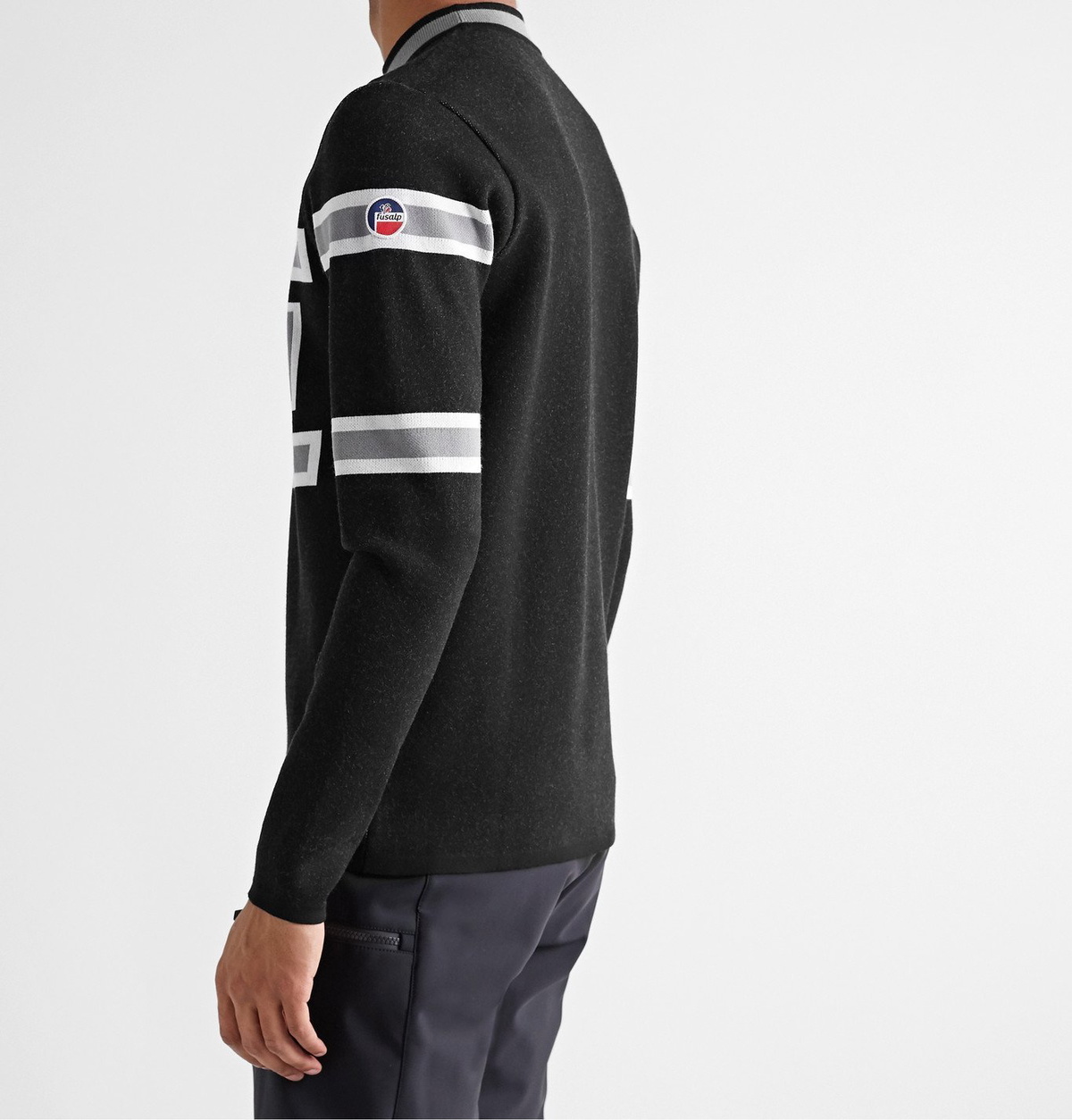 Fusalp - Liam Printed Mock-Neck Sweater - Black Fusalp