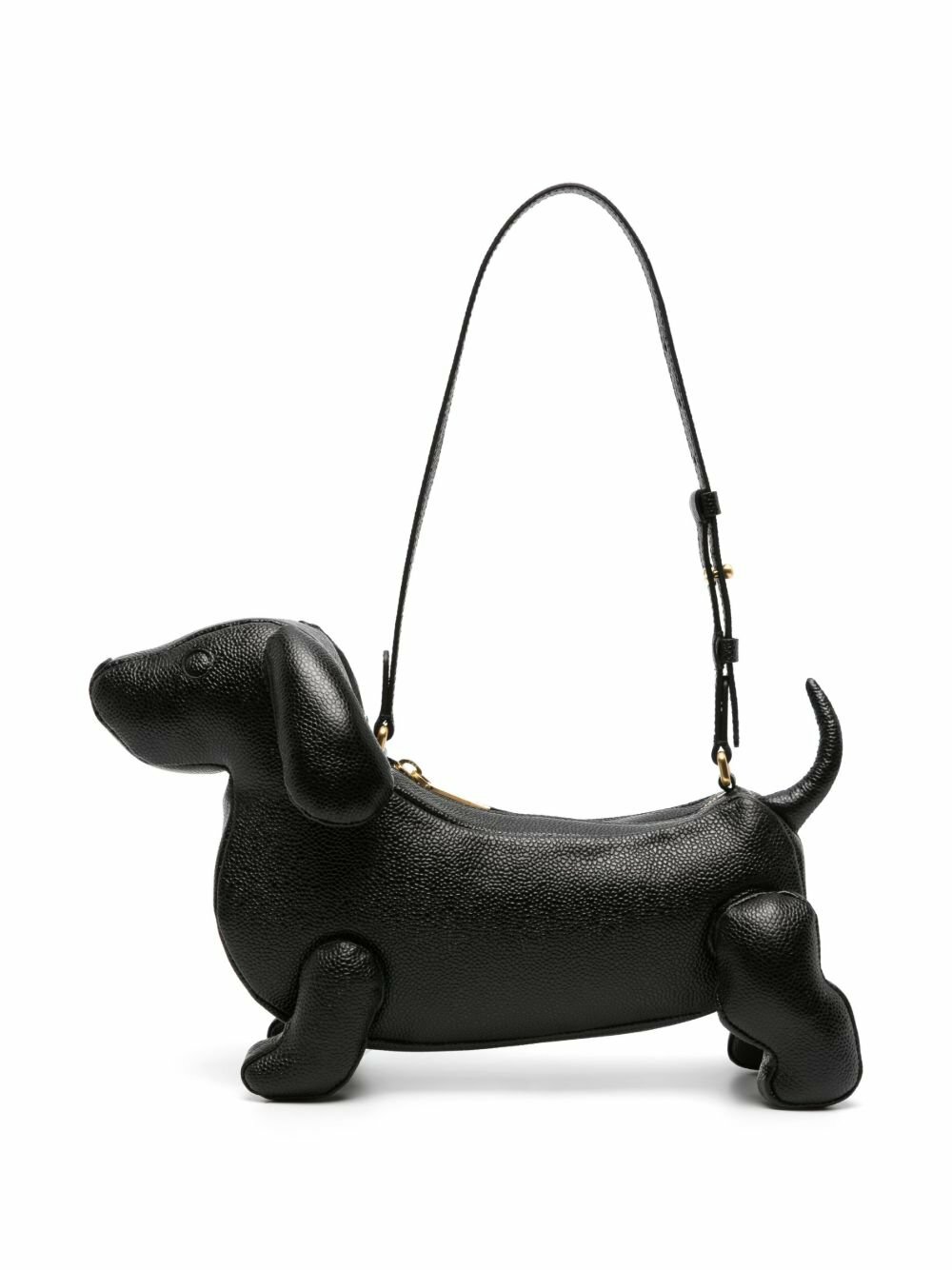 Thom Browne Black Leather Hector Shoulder Bag Thom Browne