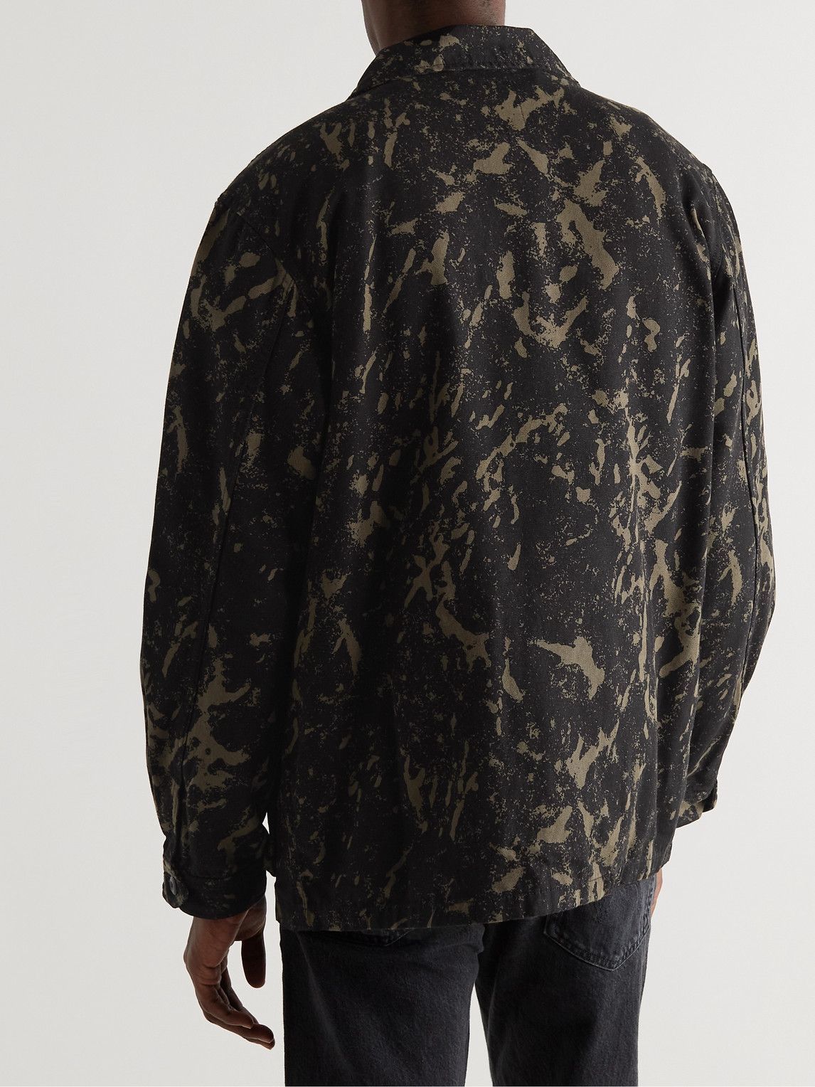 EDWIN - Garment-Washed Camouflage-Print Cotton-Canvas Jacket - Green Edwin