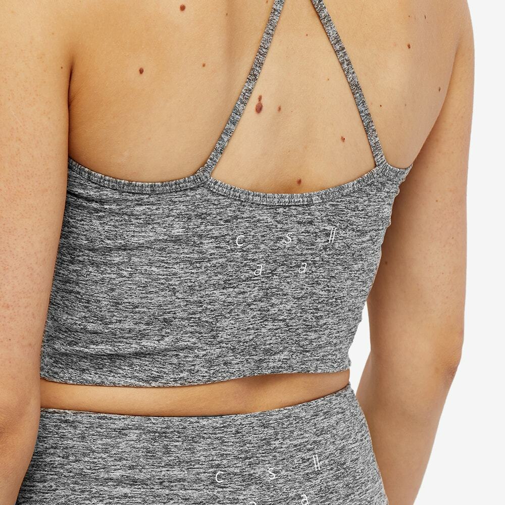 Casall Women's Soft Touch Crop Top in Grounding Grey Melange CASALL