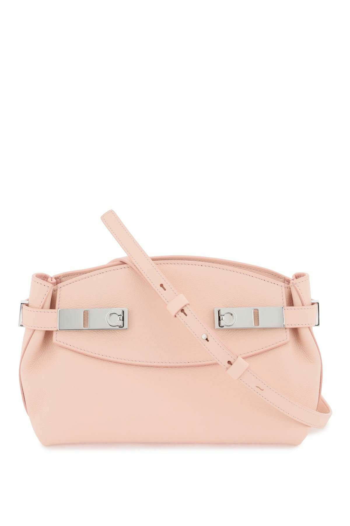 FERRAGAMO small hug pouch with removable strap Pink Salvatore Ferragamo