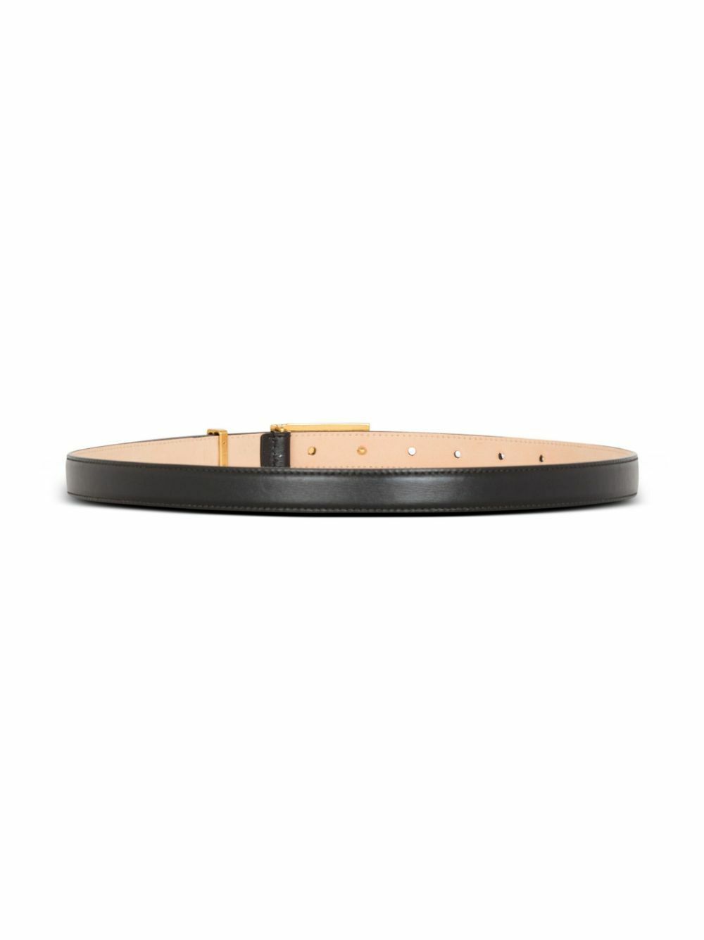 Balmain Logo Plaque Leather Belt Balmain