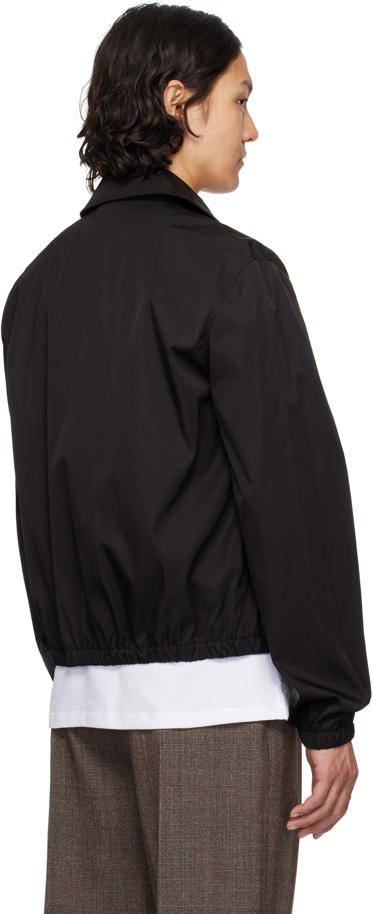 AMI Paris Black 'Ami' Zipped Jacket AMI