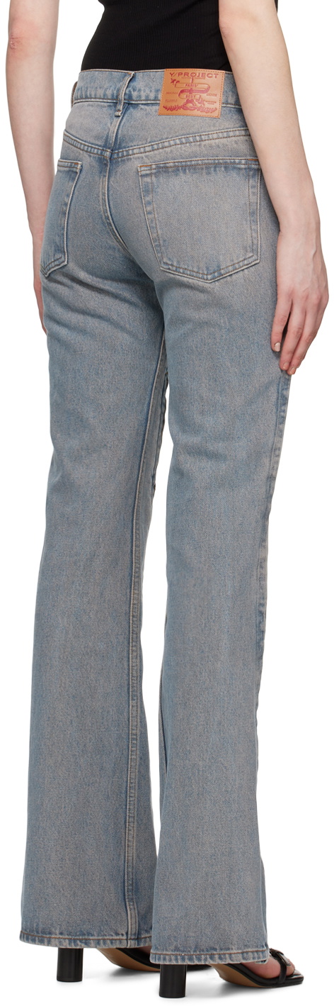 Y/Project Blue Hook-Eye Jeans Y/Project