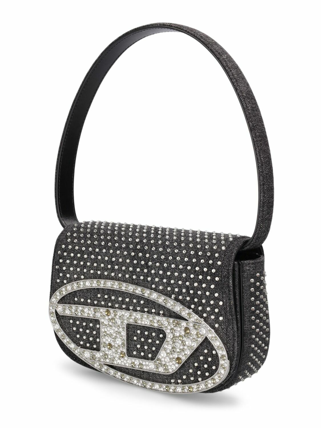 DIESEL - 1dr Denim Crystals Shoulder Bag Diesel