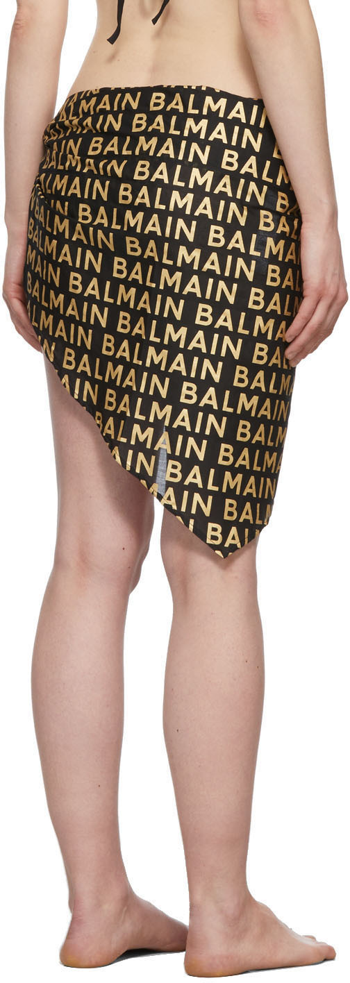 Balmain Black & Gold Logo Cover-Up Balmain