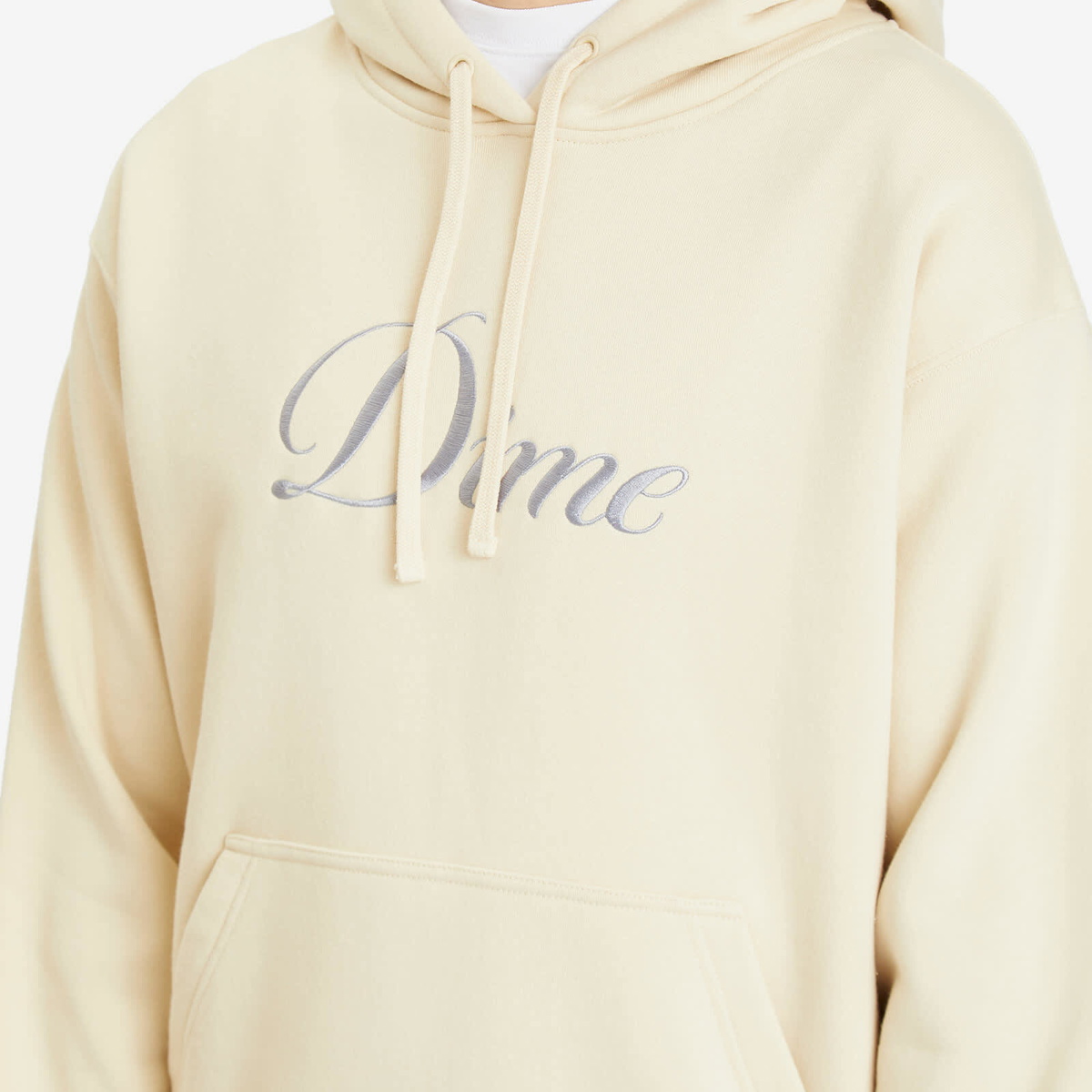 Dime Men's Cursive Logo Hoodie in Fog Dime
