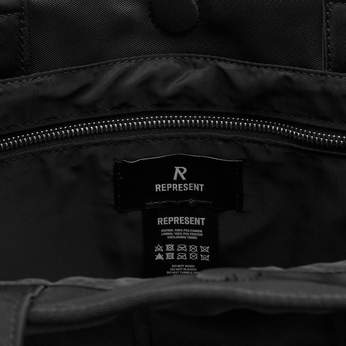 Represent Men's Quilted Tote Bag in Jet Black Represent