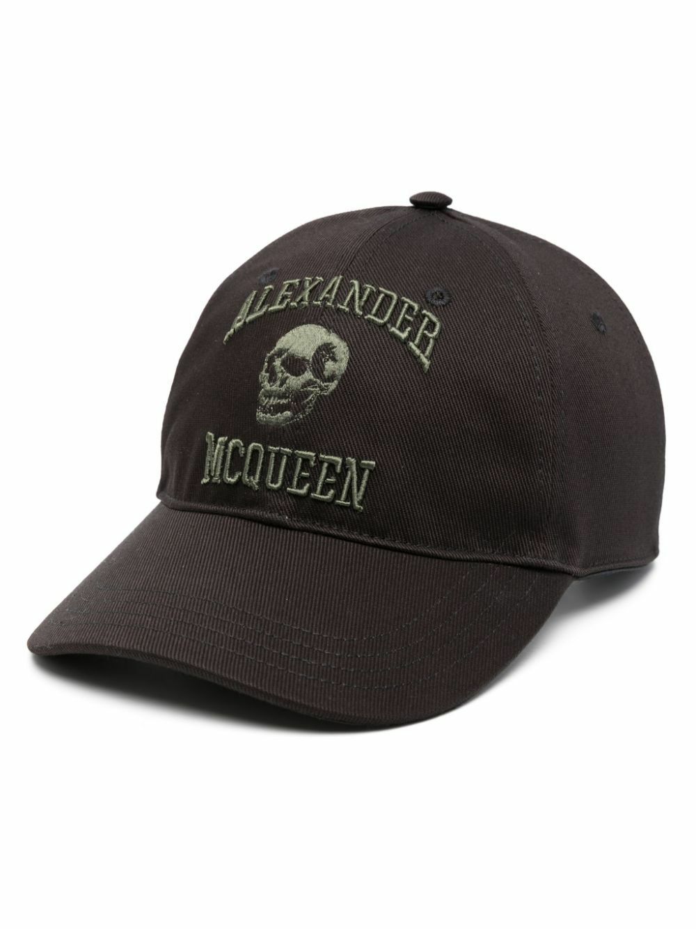 Alexander McQueen Embroidered Cotton Cap Alexander McQueen