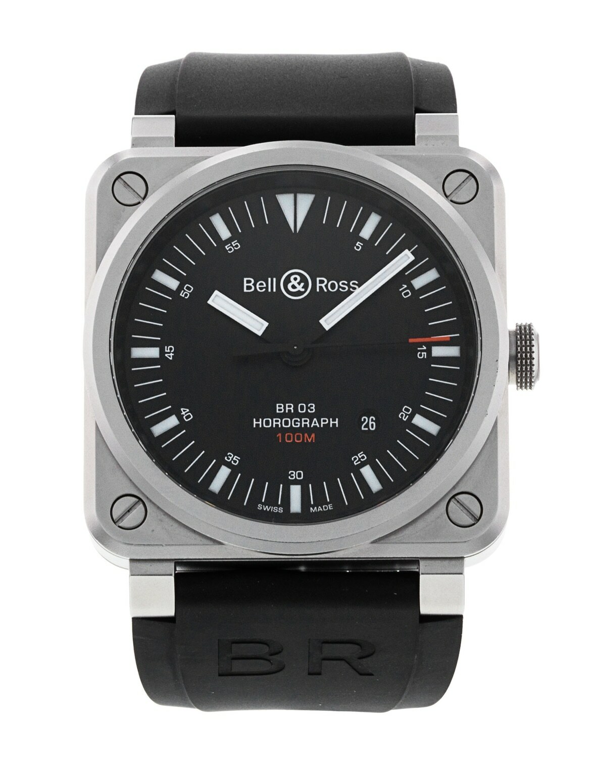 Bell and Ross BR03-92 BR0392-HOR-BLC/SRB Bell & Ross
