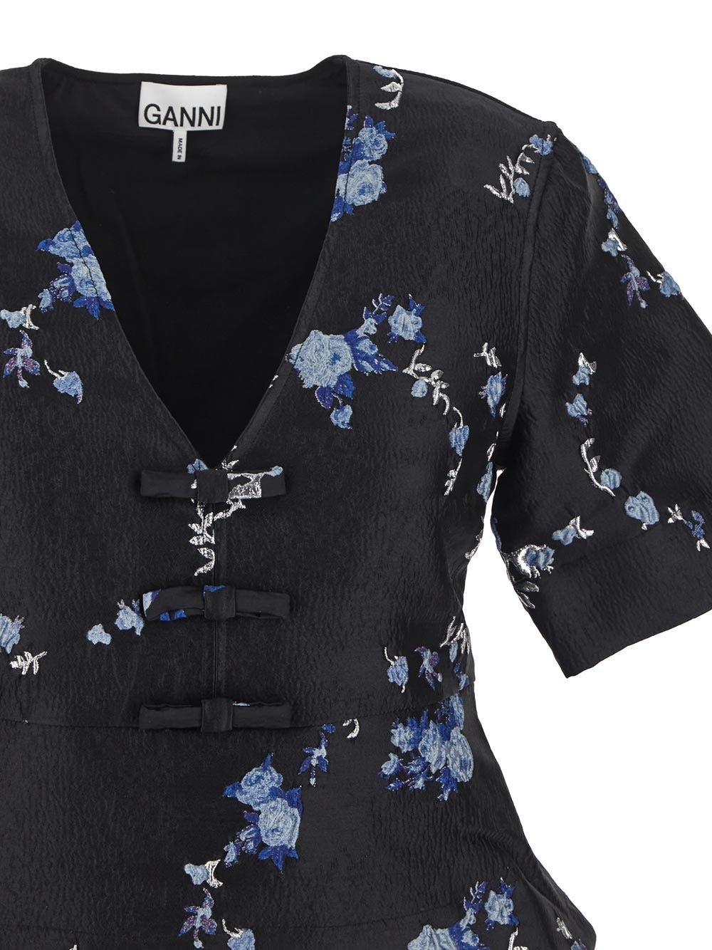 Ganni Floral Embroidered Top GANNI