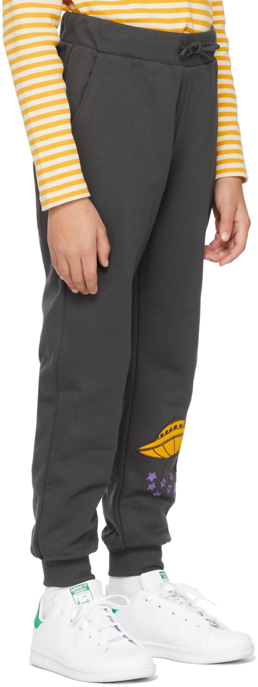 Mini Rodini Kids Grey UFO Lounge Pants Mini Rodini