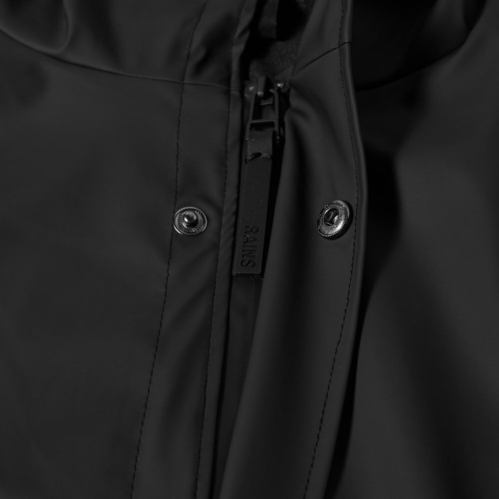 Rains Fishtail Parka Jacket in Black Rains