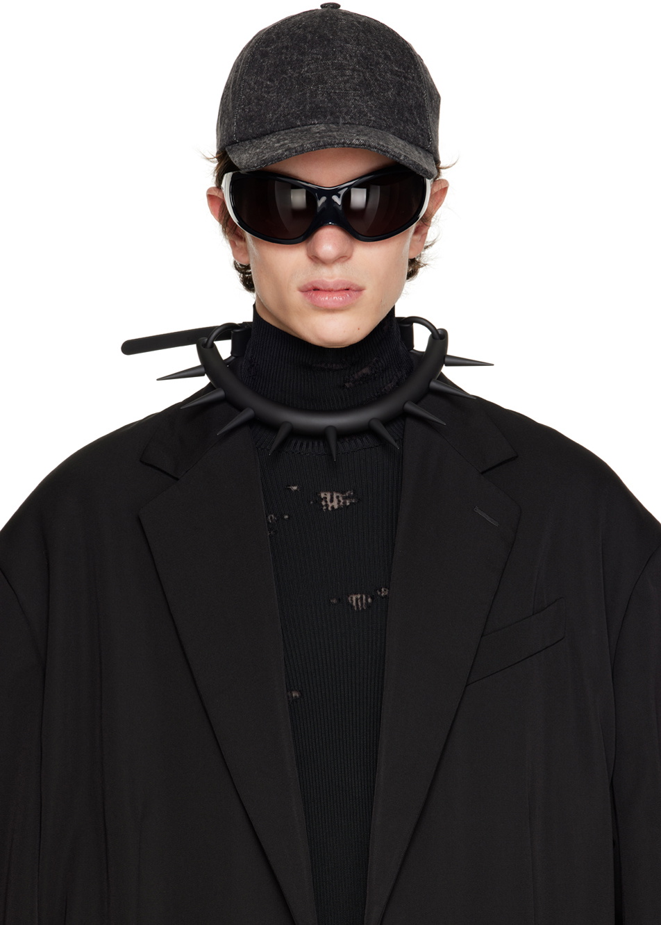 Innerraum Black Spike Choker Innerraum