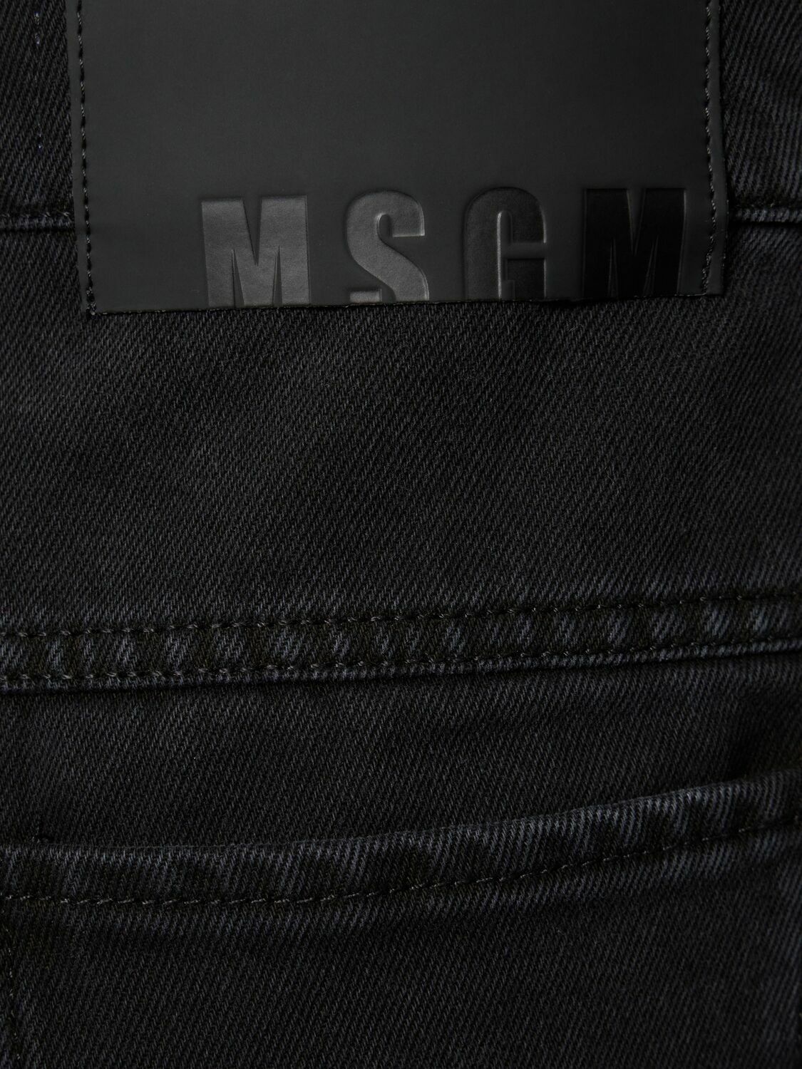 MSGM - Cotton Denim Cutout Jeans MSGM