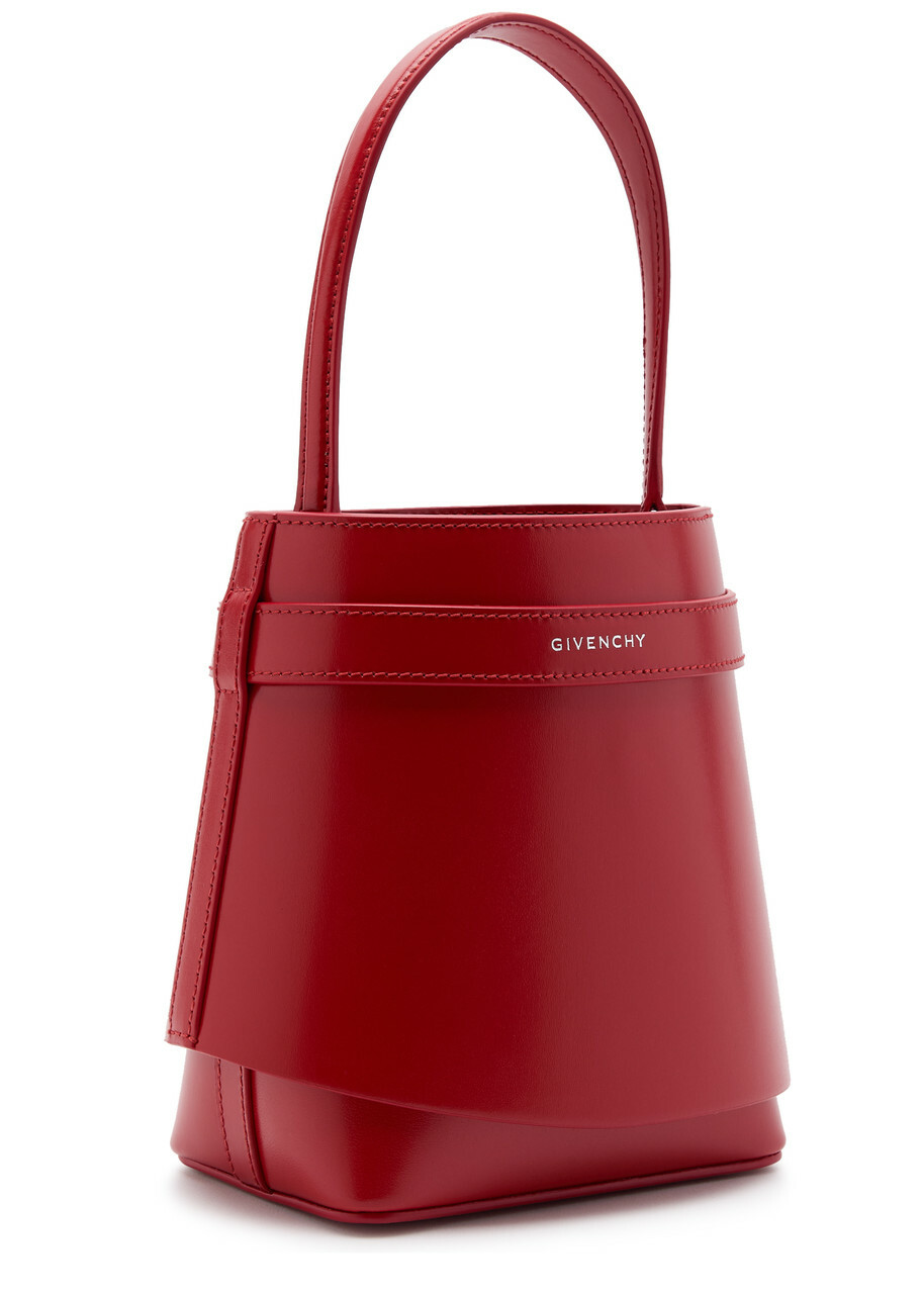 Givenchy Shark Lock Leather Bucket bag - Red - One Size Givenchy