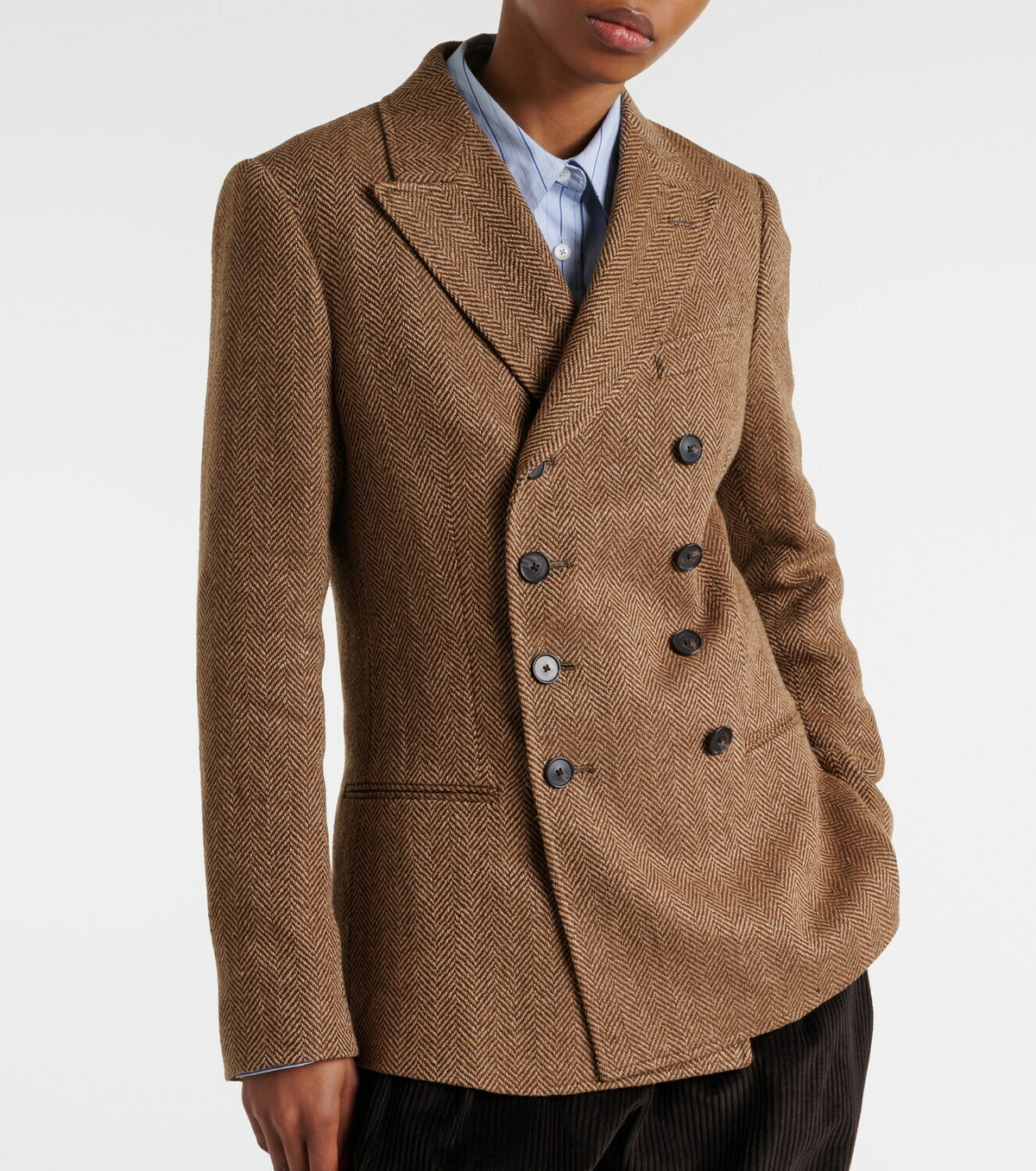 Polo Ralph Lauren Herringbone linen, wool, and silk blazer Polo Ralph ...