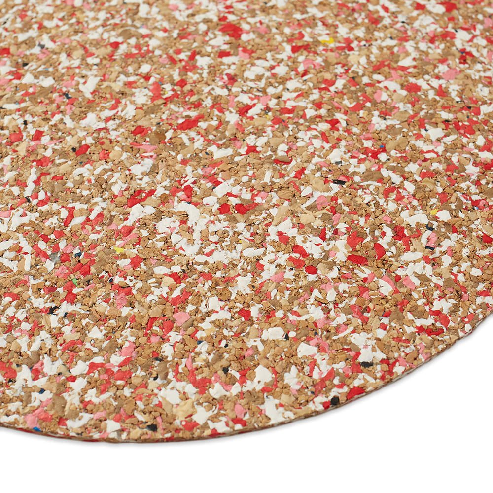 Yod and Co Speckled Cork Round Place Mat in Red Yod and Co
