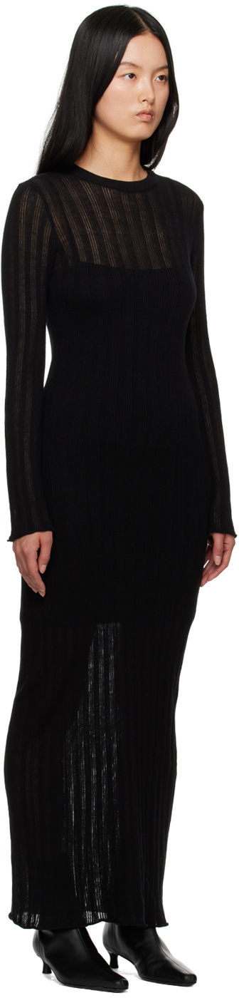 THIRD FORM Black Line Up Maxi Dress THIRD FORM