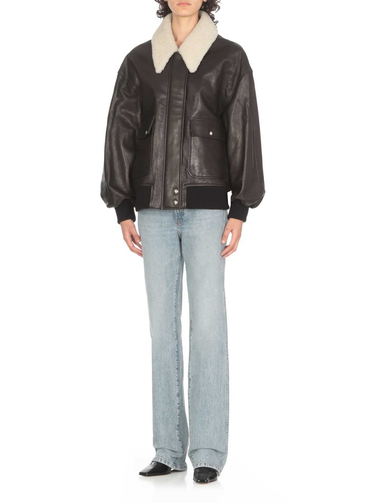 Khaite Leather Shellar Jacket Khaite