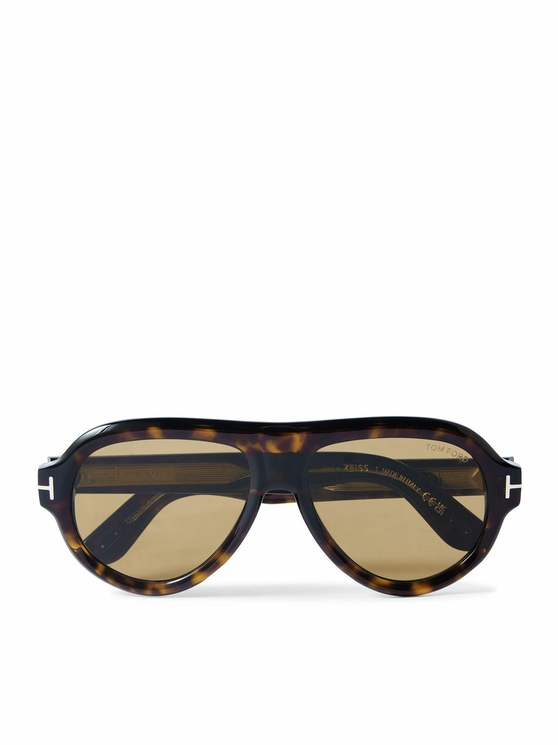 TOM FORD - Icon Pilot Aviator-Style Tortoiseshell Acetate Sunglasses ...