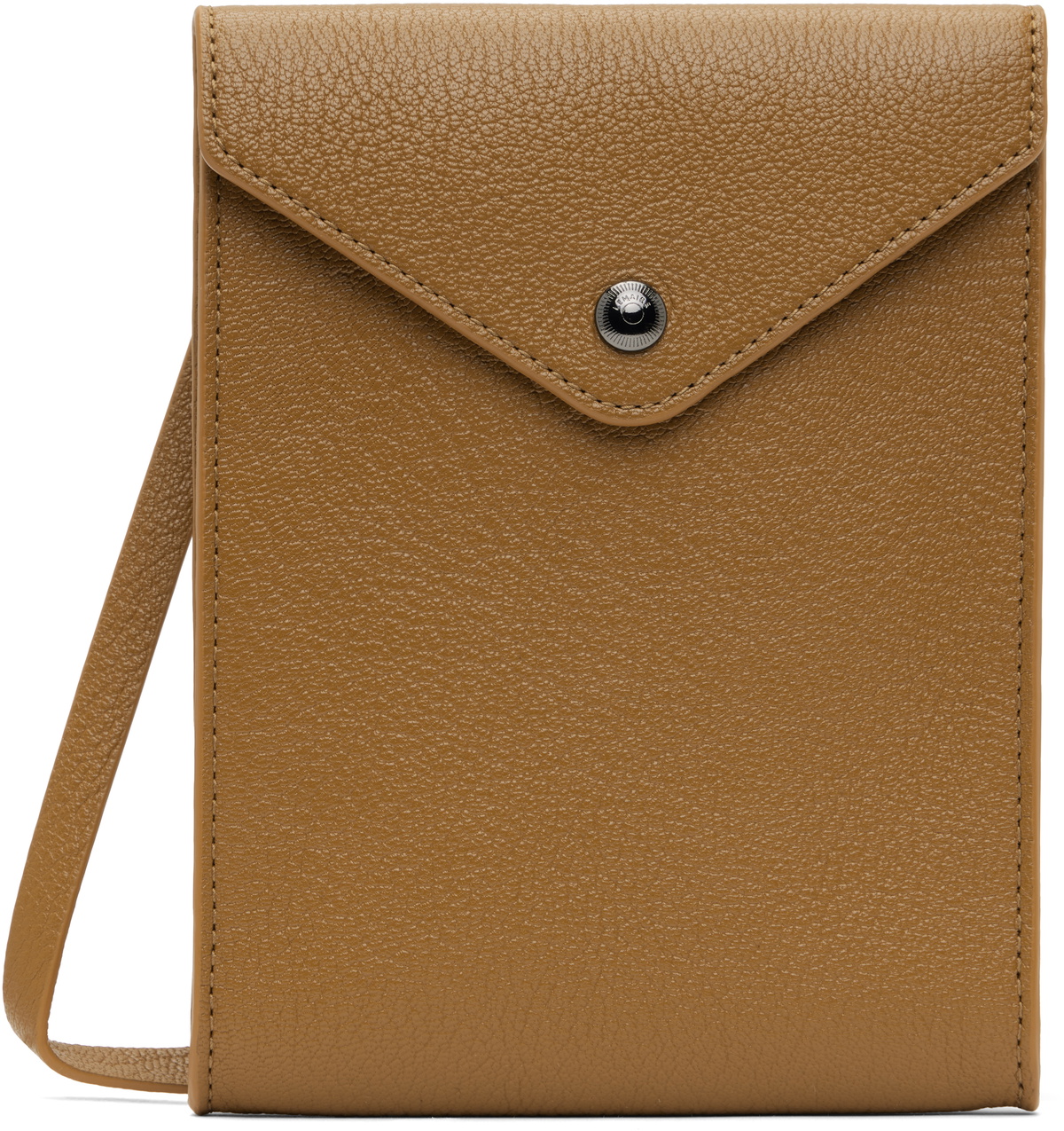 LEMAIRE Brown Enveloppe Strap Pouch Lemaire