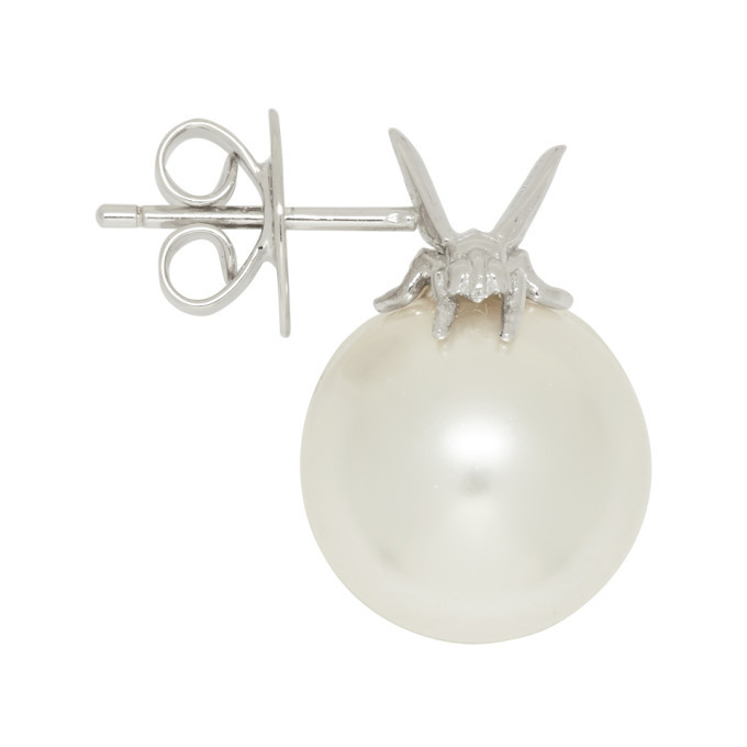 Shushu/Tong White YVMIN Edition Insect Pearl Earrings Shushu/Tong