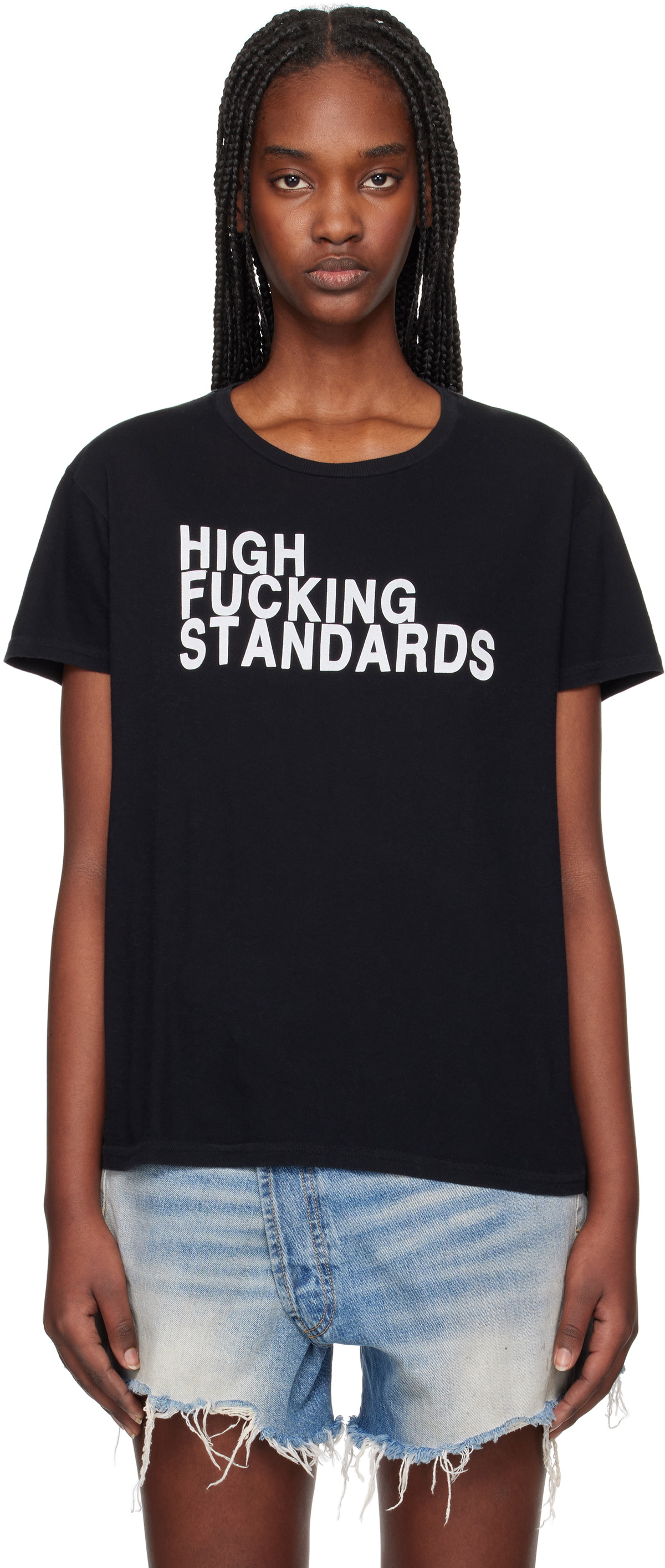 R13 Black High F Standards T-shirt R13