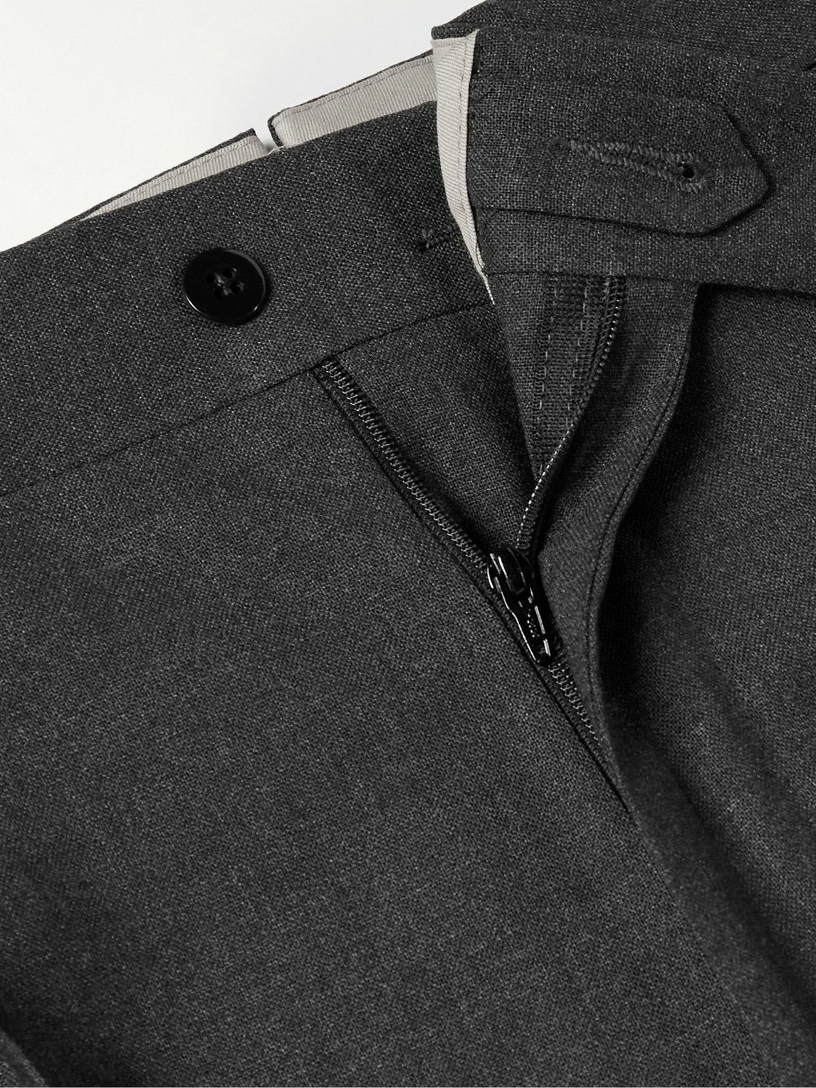 Stòffa - Tapered Pleated Wool Trousers - Gray STÒFFA