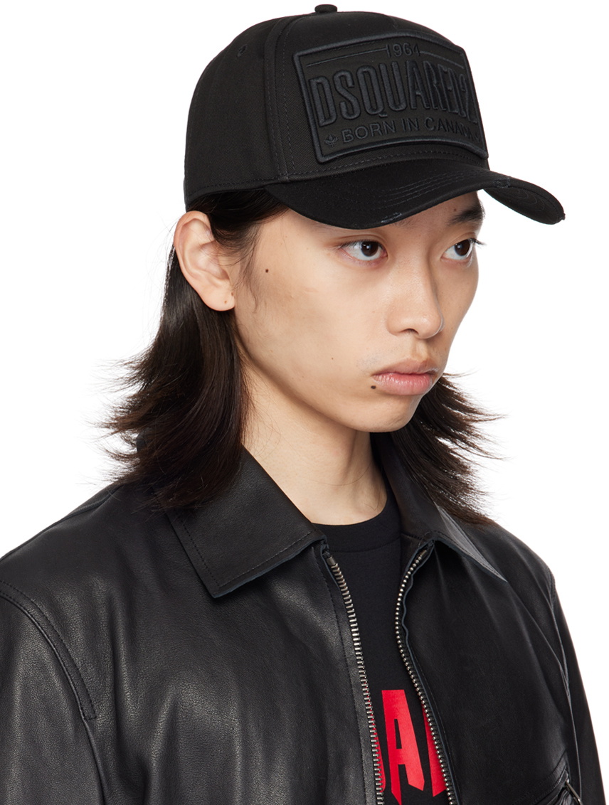 Dsquared2 Black 'DSQUARED2' Logo Baseball Cap Dsquared2