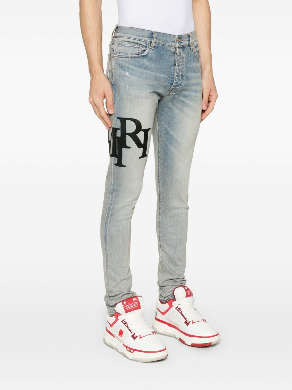 AMIRI Staggered-Logo Jeans Amiri