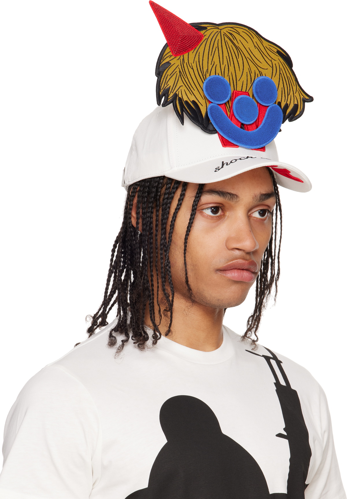 Walter Van Beirendonck White Smiley Cap Walter Van Beirendonck