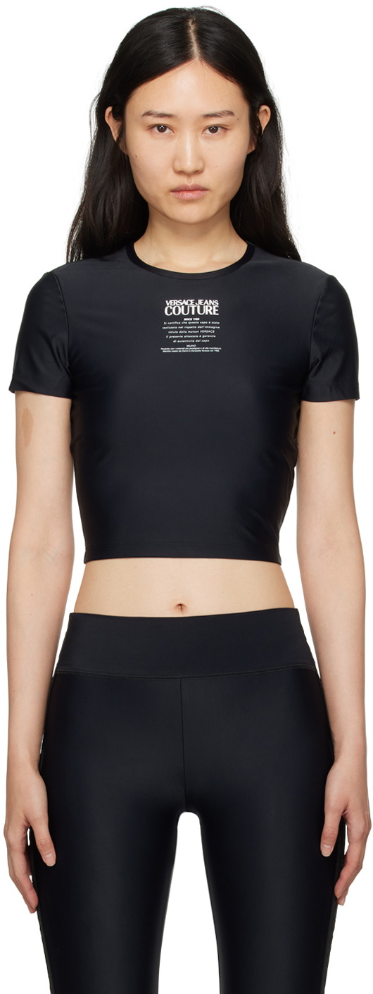 Versace Jeans Couture Black Print T-Shirt Versace