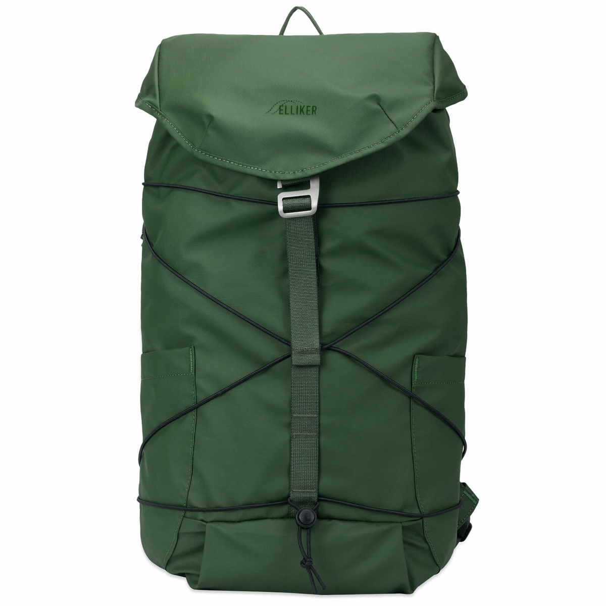 Elliker Wharfe Flapover Backpack in Khaki Elliker