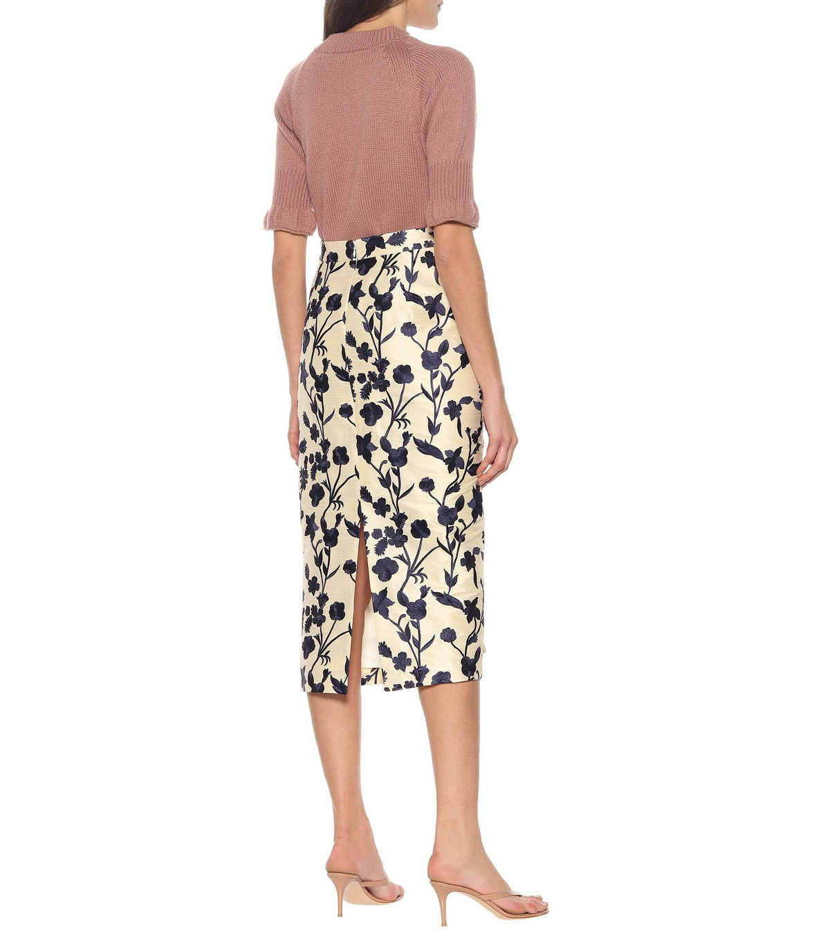 Brock Collection - Quercini floral-jacquard midi skirt Brock Collection