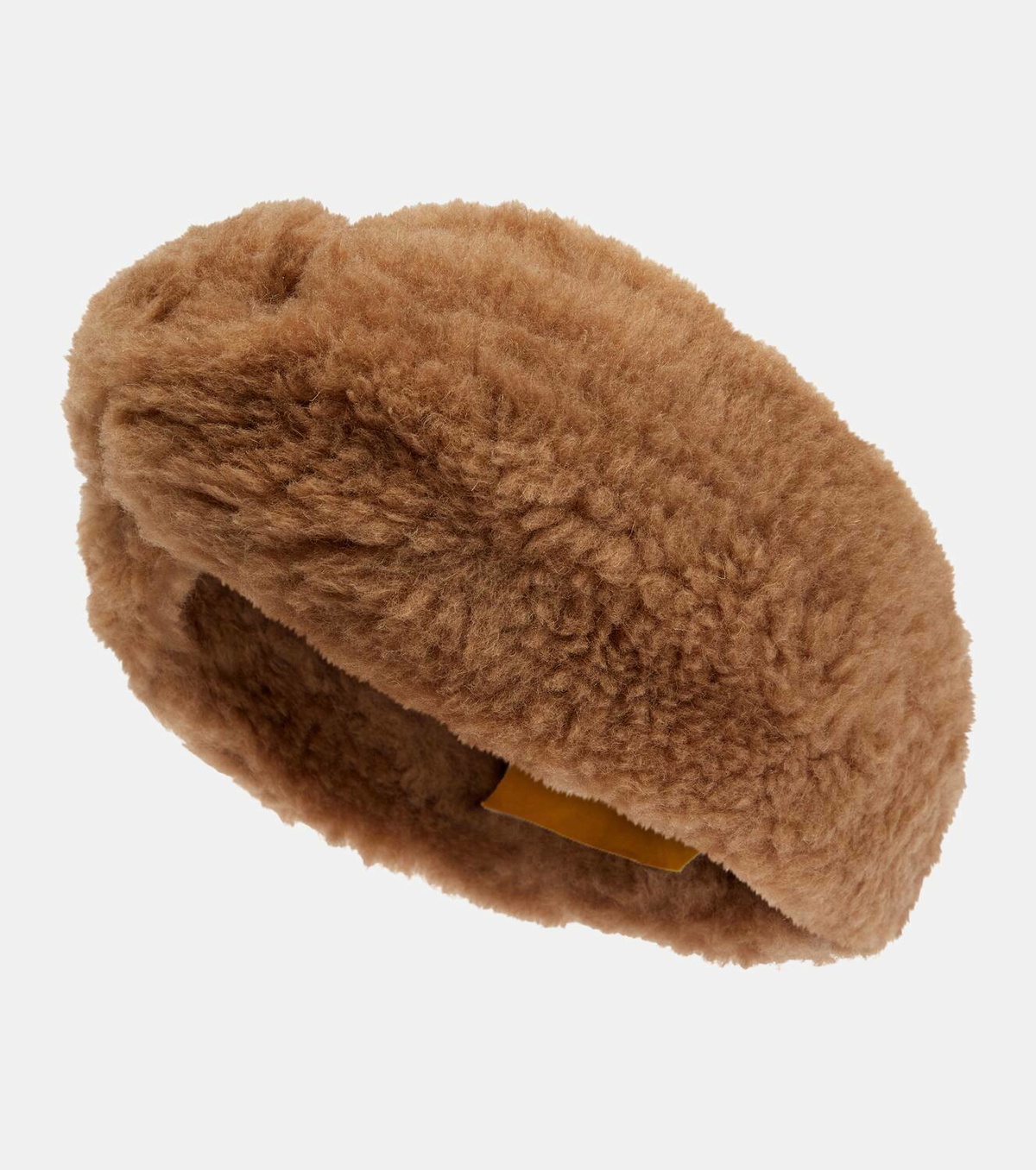 Max Mara Ovid camel hair and silk teddy headband Max Mara
