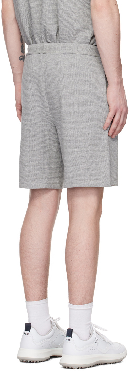 BOSS Gray Drawstring Shorts BOSS